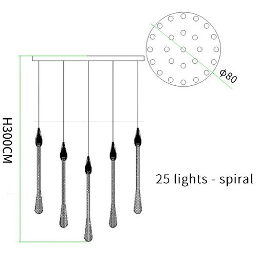 Crystal Drop Pendant Light – Novus Decor