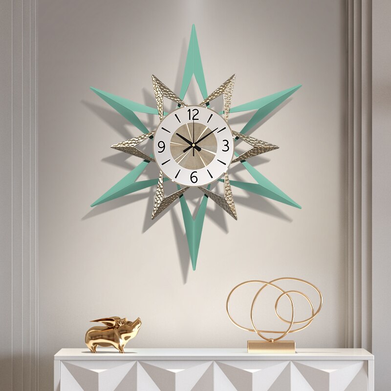 Northern Star Metal Wall Clock – Novus Decor