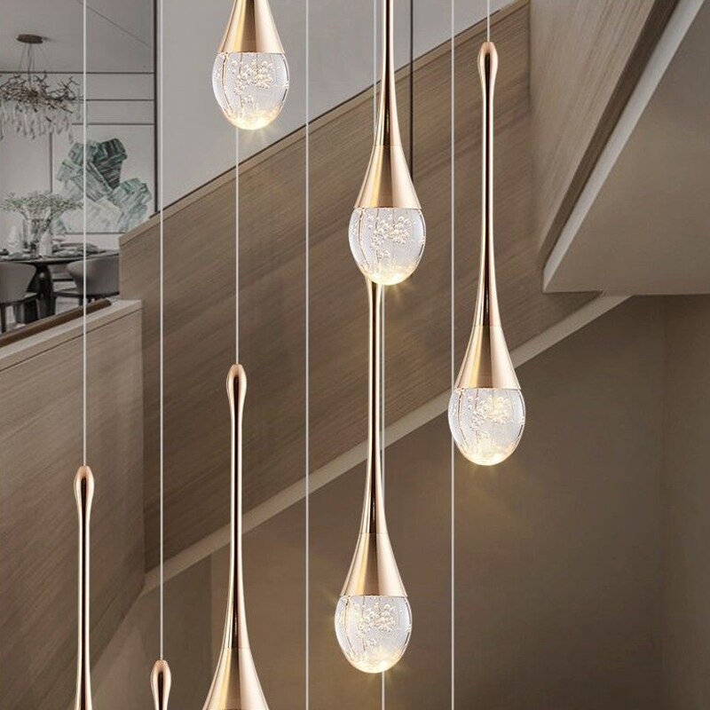 Crystal Champagne Pendant – Novus Decor