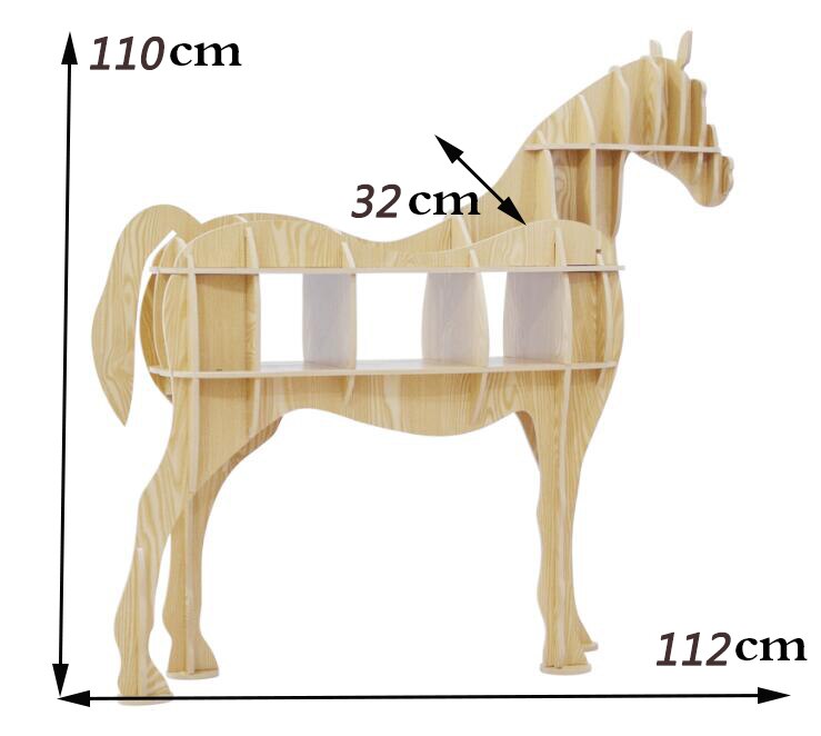 Majestic Wooden Pony Display Shelf – Novus Decor