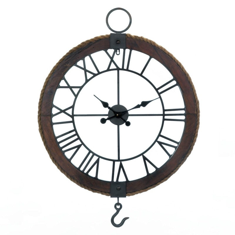 Industrial Round Wall Clock – Novus Decor